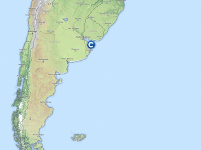 Mappa Delle Catene Montuose Della Costa Pacifica
